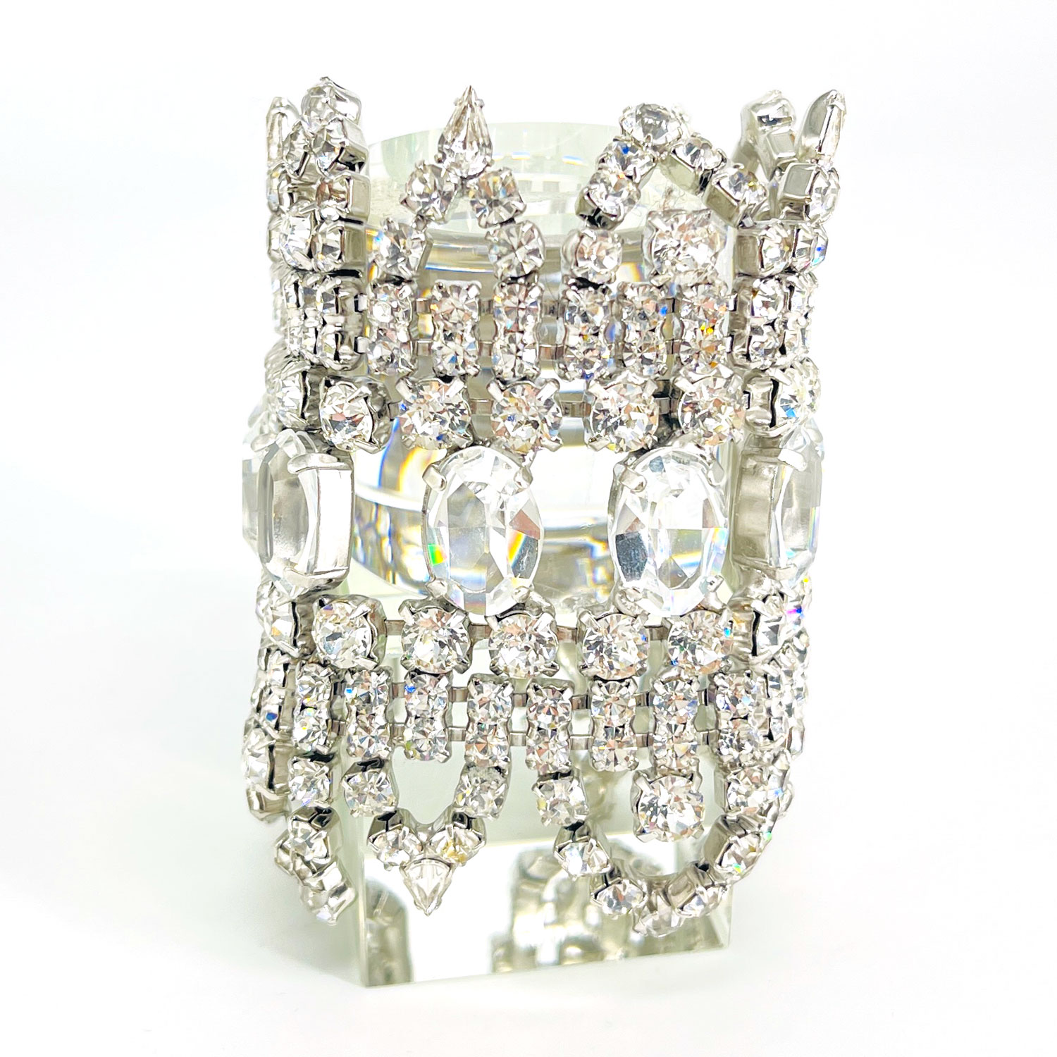 Lacey Clear Crystal Flex Bracelet - Alan Anderson Design